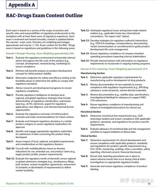 RAPS RAC Exam考试准备常用链接及工具 - 知乎
