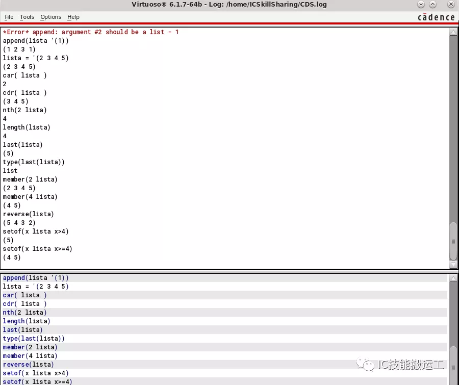 学会skill语言（2）——skill语言的列表 - 知乎