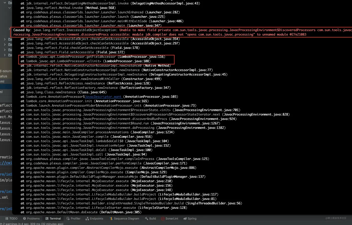 JDK11+lombok时maven编译报错问题解决 - 掘金 - 知乎