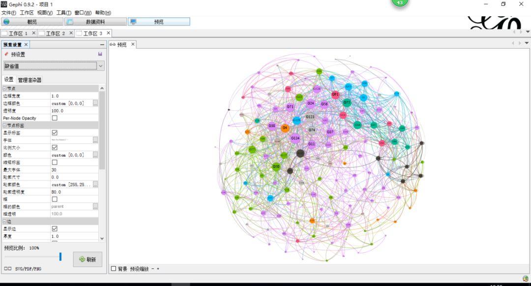 利用Gephi软件绘制网络图 - 知乎