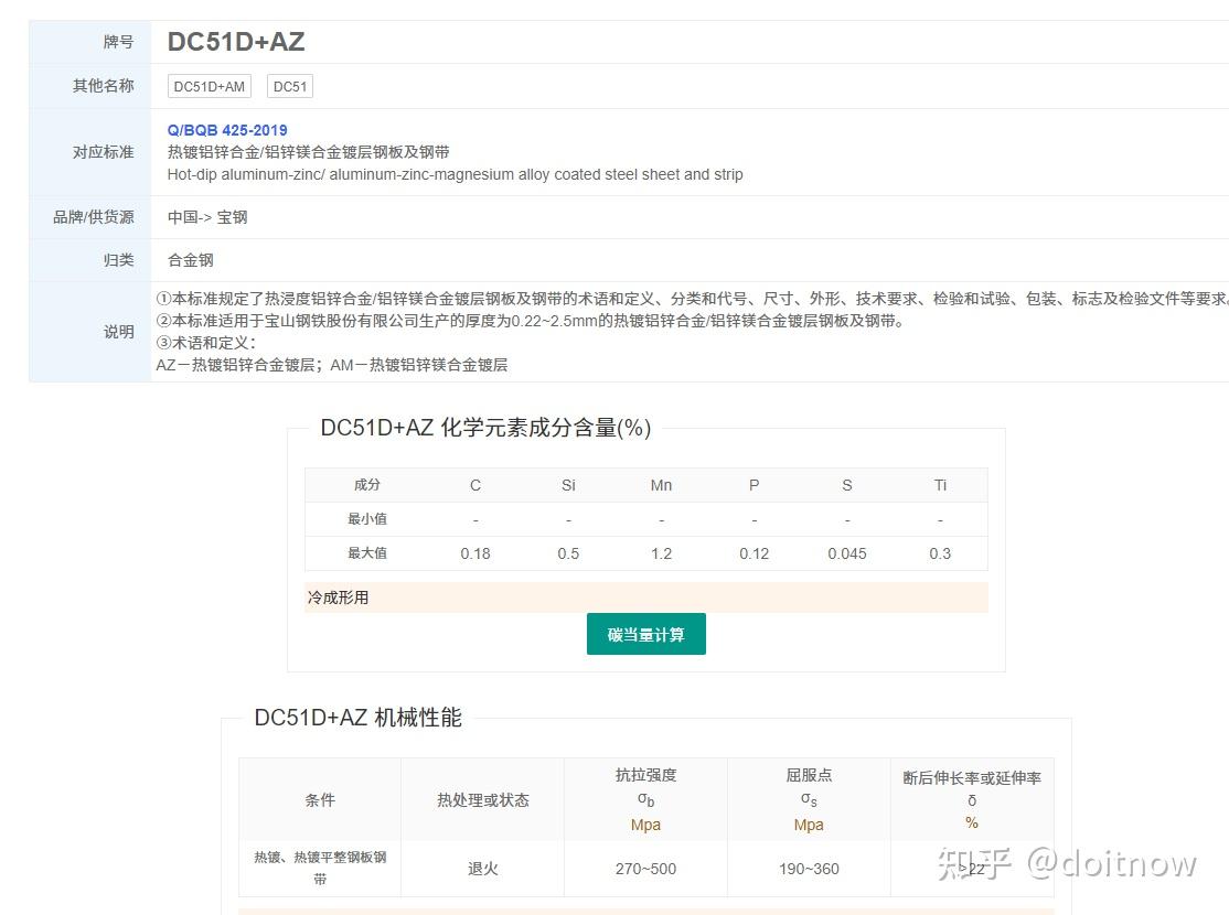 钢材牌号区分，dx51 dc51 - 知乎