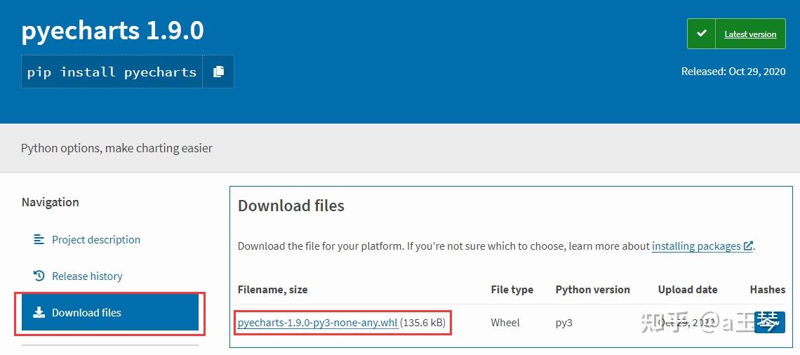 anaconda 中安装pyecharts (No module named 'pyecharts'） - 知乎