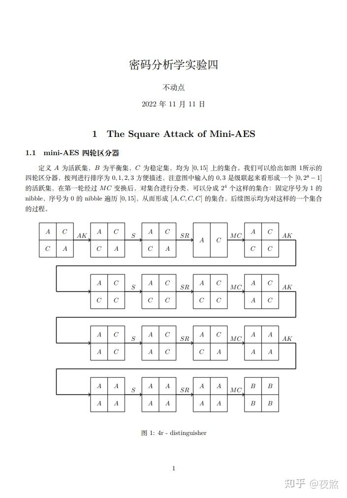 The Square Attack of mini-AES Algorithm - 知乎