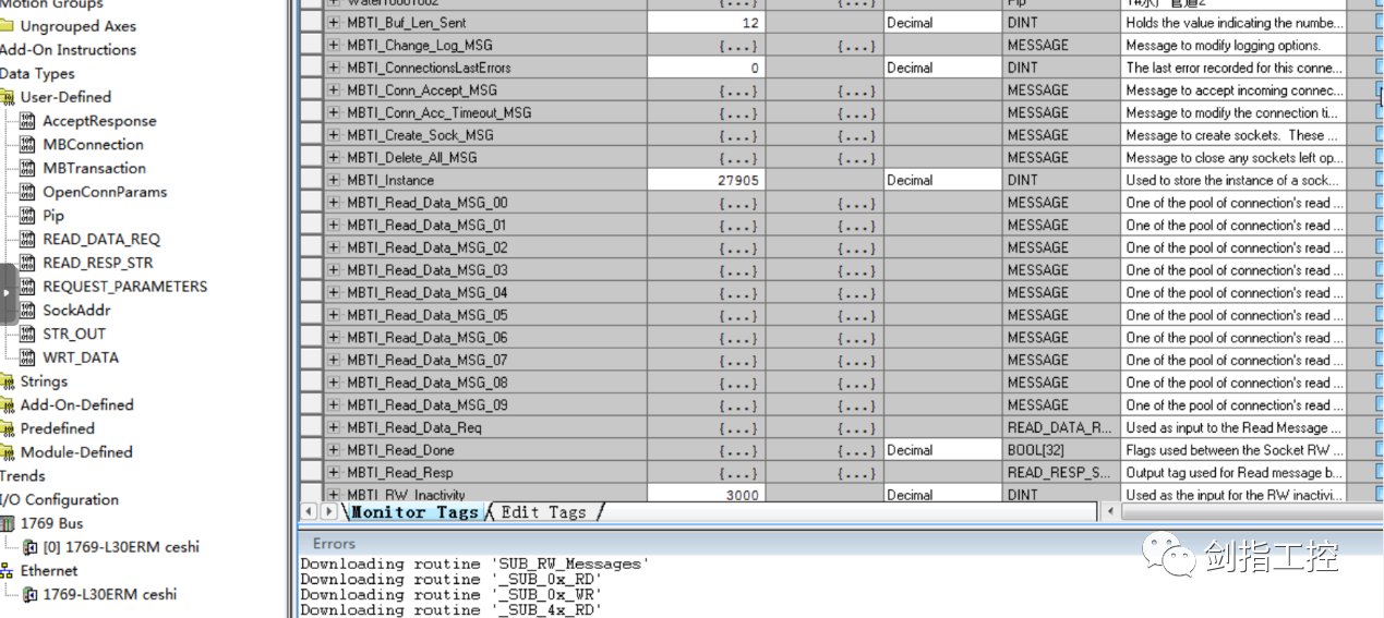 Logix5000使用ModbusTCP通讯之Slave - 知乎