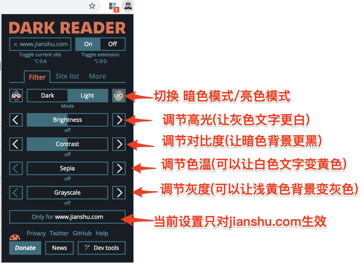《Dark Reader》为任意网站启用夜间模式 - 知乎