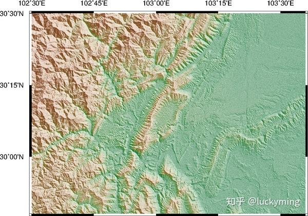 GMT绘制小区域地形图的方法 - 知乎