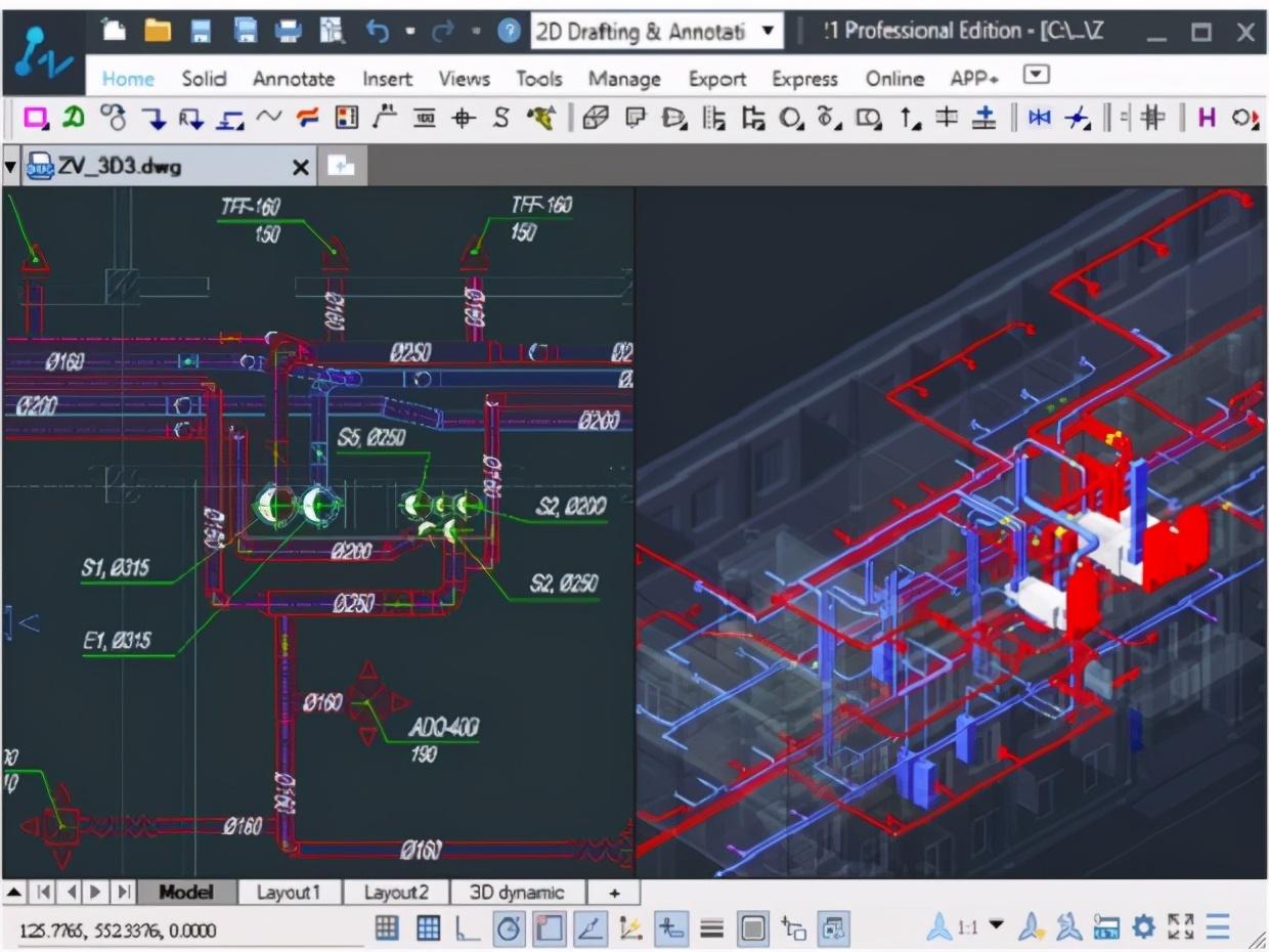 “中望CAD+AXON-vent”解决方案助力全球用户提高暖通设计效率 - 知乎
