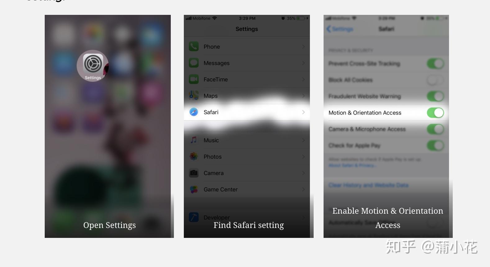 iOS 13+ Safari 启用陀螺仪授权 - 知乎