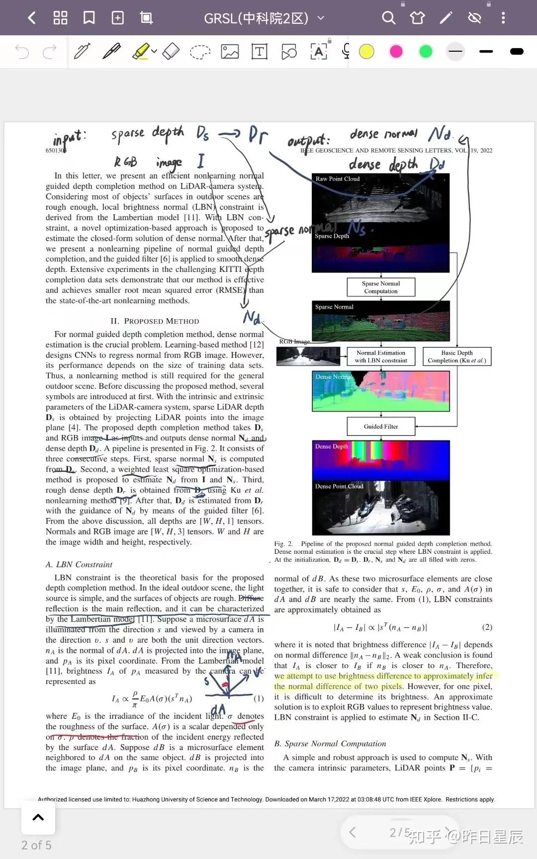 Lambertion Model-Based Normal Guided Depth Completion for LIDAR-Camera System论文笔记 - 知乎