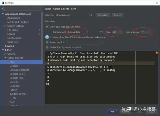 手把手教你配置最漂亮的PyCharm界面，Python程序员必备！ - 知乎