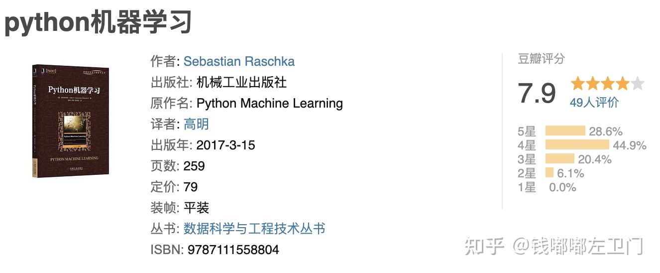 10本 Python 机器学习基础书籍推荐