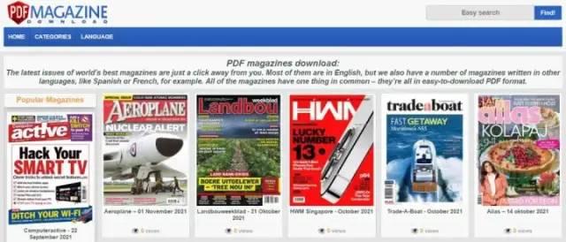 这些网站可以下载大量国外杂志 PDF 版，有没有你的最爱？ - 知乎