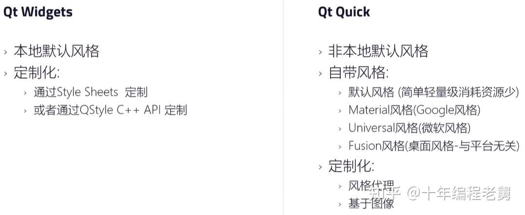 Qt Quick 和 Widgets 的对比 - 知乎