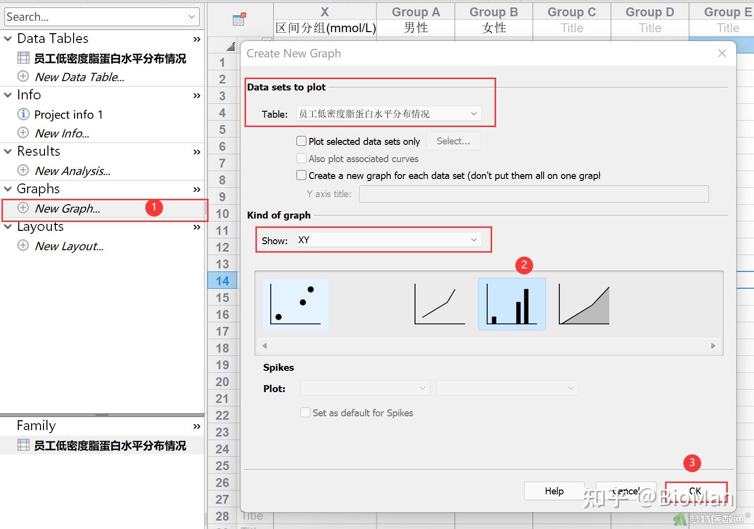 GraphPad Prism XY表图形绘制——模拟直方图 - 知乎