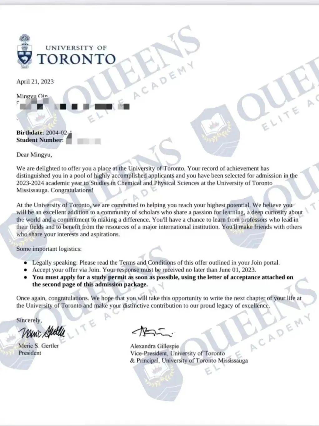 OSSD择校|上外奎恩女王学院升学喜报，多伦多大学offer拿到手软！ - 知乎