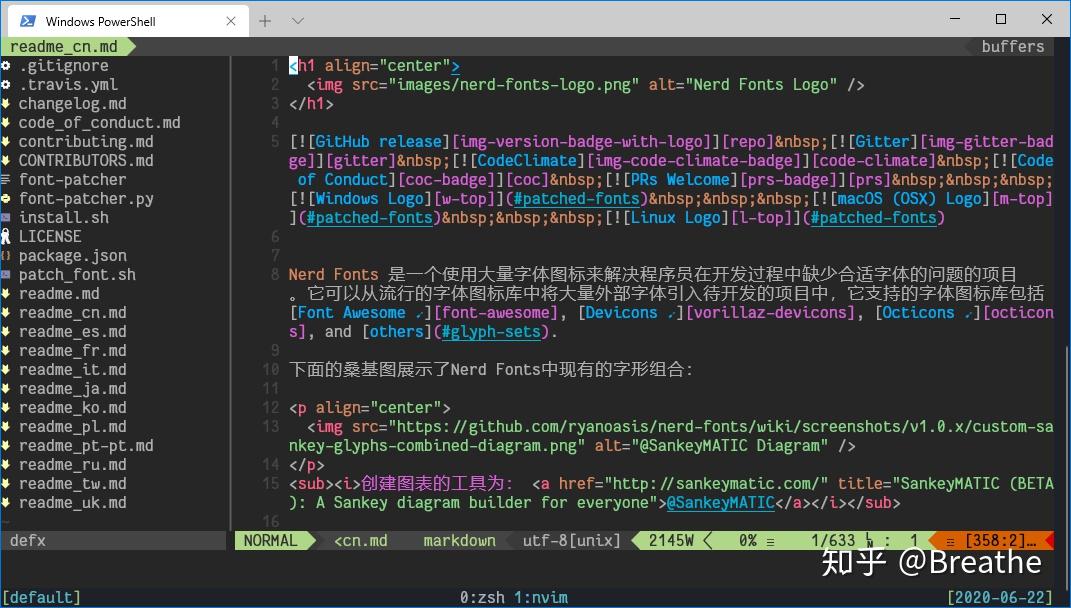 使用nerd-font/font-patcher为字体添加字体图标 - 知乎