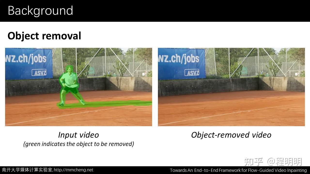 Towards An End-to-End Framework for Flow-Guided Video Inpainting - 知乎