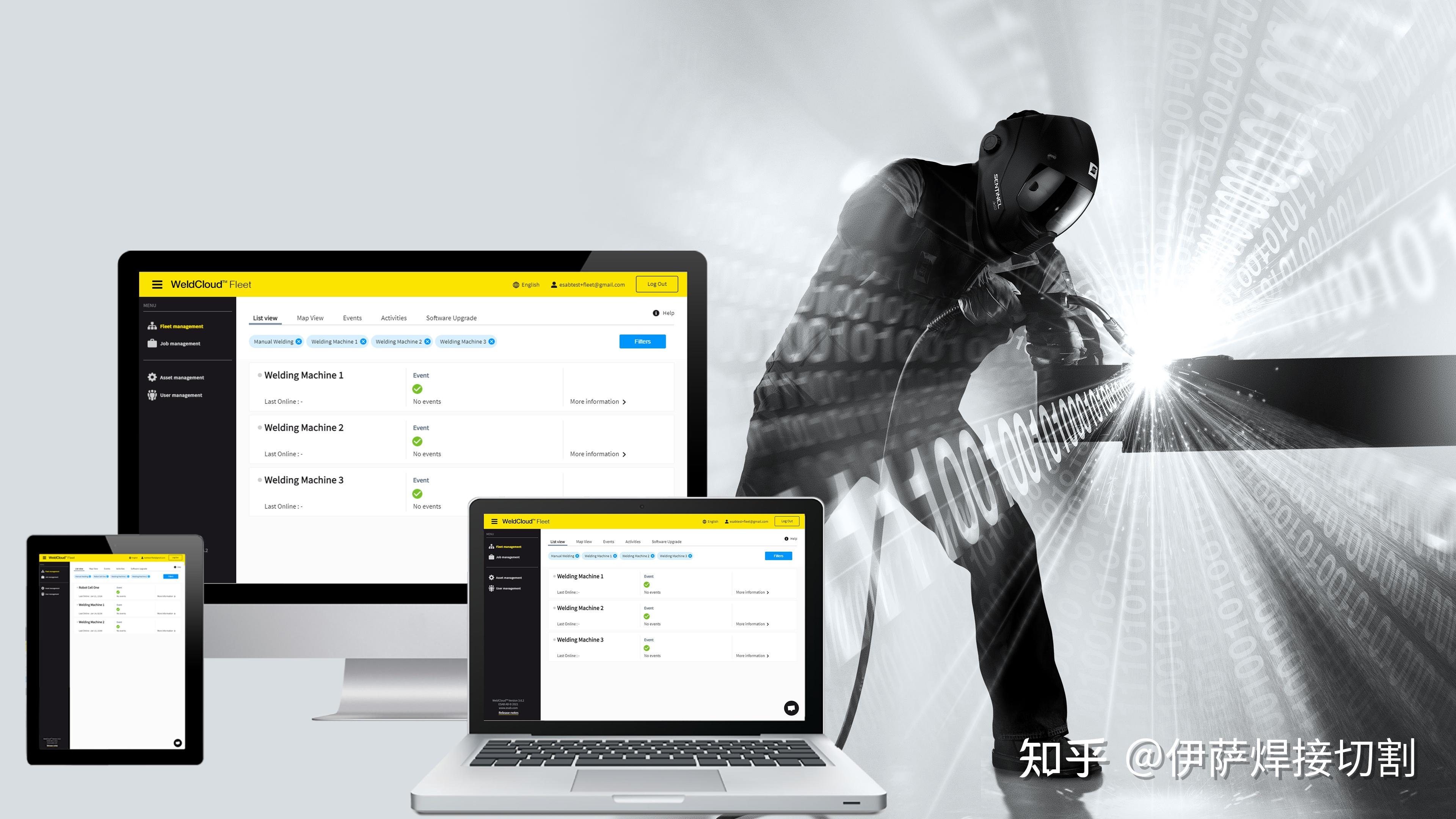 WELDCLOUD FLEET焊接设备群控制系统——一款助力维保经理提升焊接设备运行时间的云基数字应用程序 - 知乎