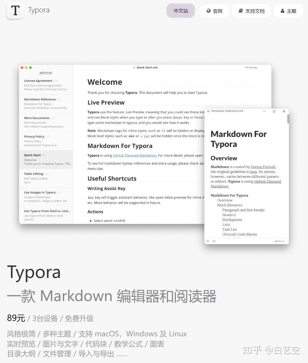 高效~Markdown+Typora全攻略 - 知乎