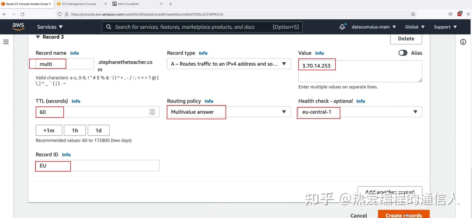 AWS助理架构师认证培训实操练习 | Routing Policy - Multi Value - 知乎