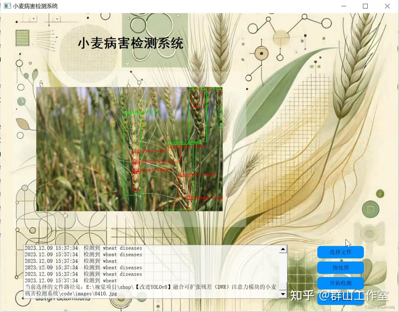 【改进YOLOv8】融合可扩张残差（DWR）注意力模块的小麦病害检测系统 - 知乎