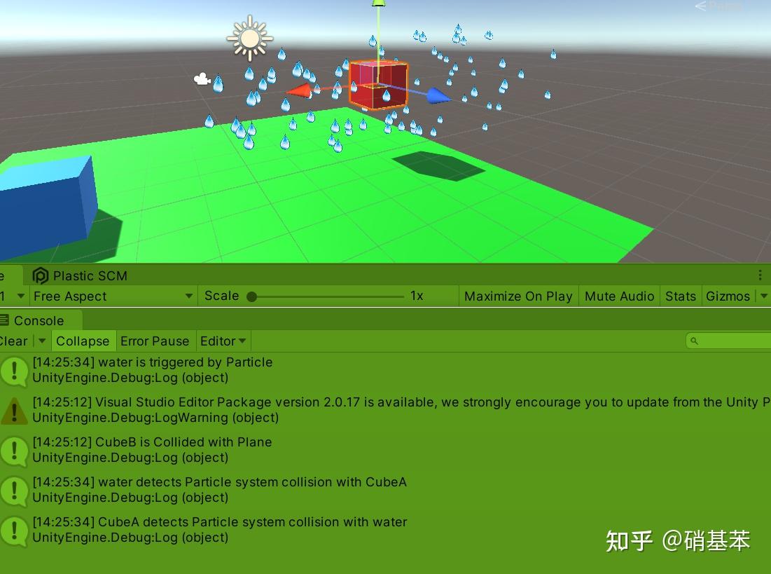 Unity开发随记录01-碰撞检测基础（两个Cube的碰撞、Cube与Particle System的碰撞） - 知乎