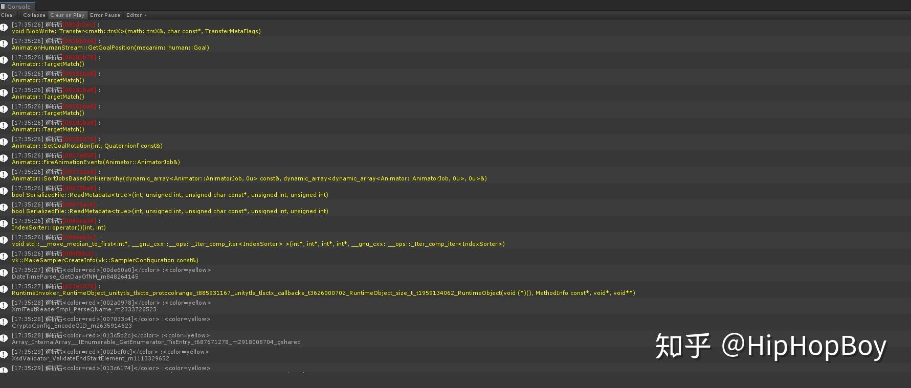 unity crash 的快速定位 - 知乎