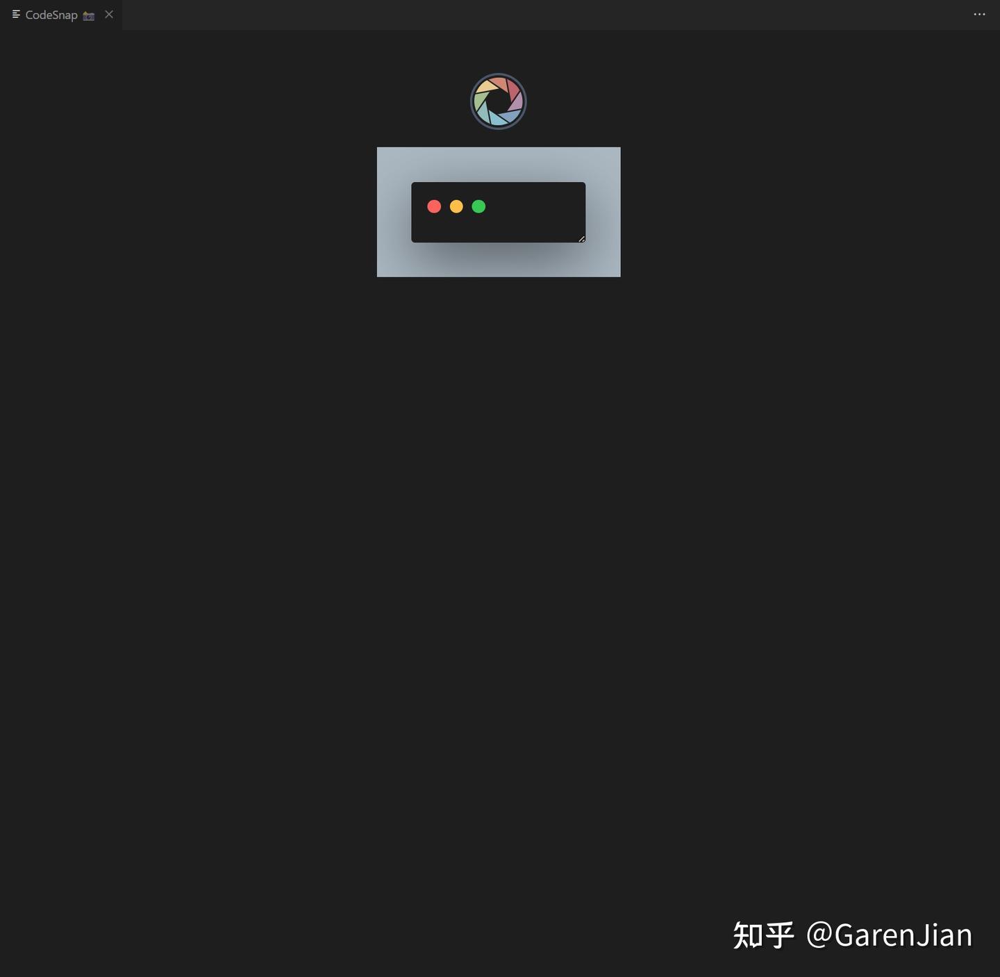 vscode代码截图插件：codesnap - 知乎