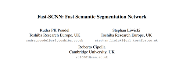 Fast-SCNN：多分支结构共享低级特征的语义分割网络 - 知乎