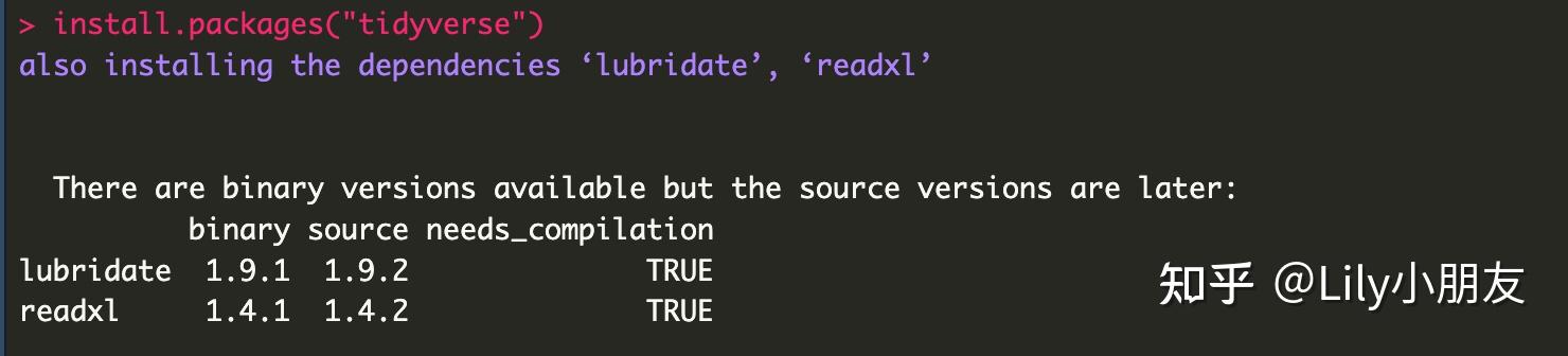 R studio中tidyverse包安装不上 - 知乎