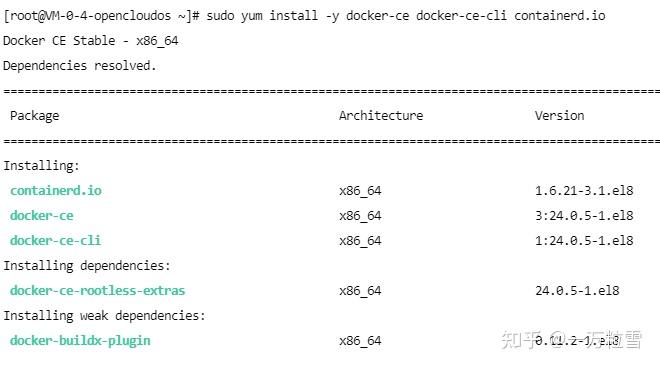 腾讯云服务器opencloudOS安装docker - 知乎