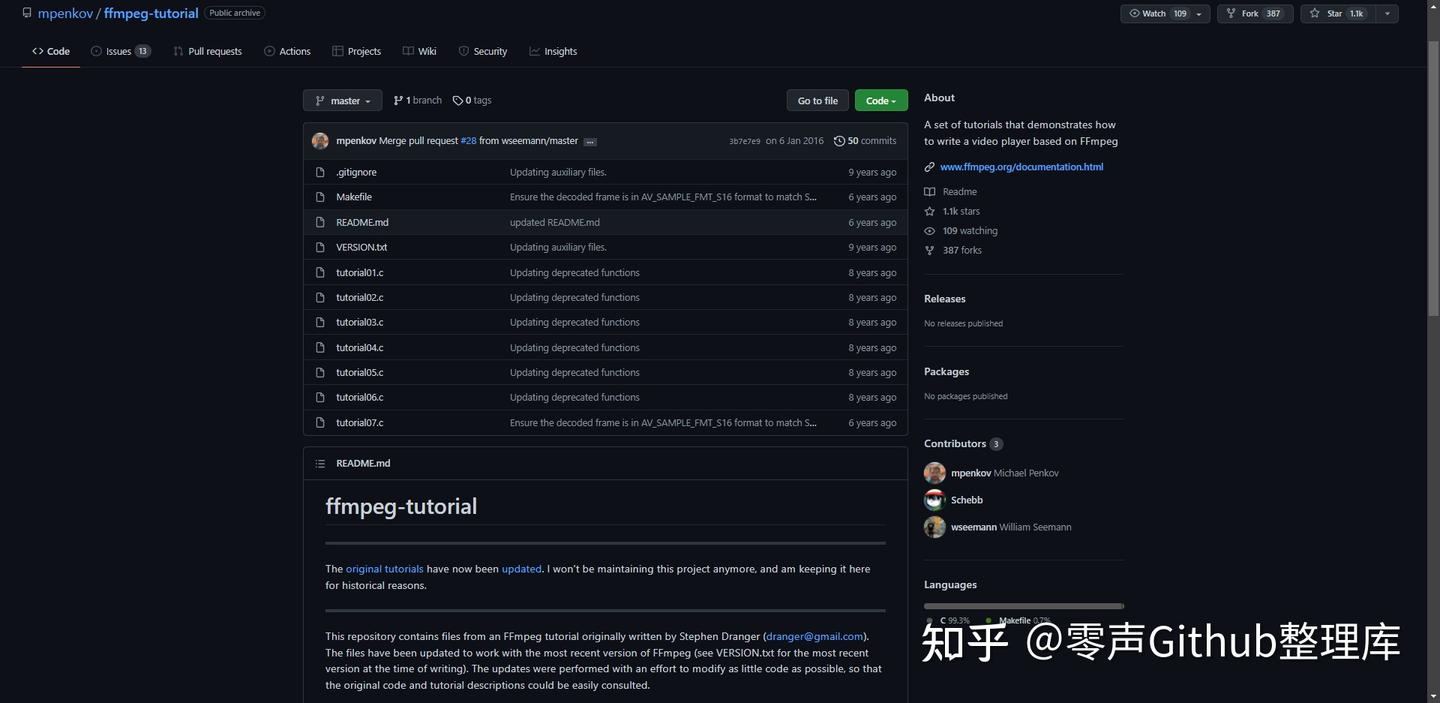 Github上10个能帮助大家学习和开发使用的FFmpeg项目，值得收藏 - 知乎