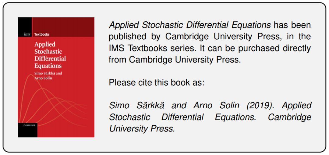 【经典书】应用随机微分方程，324页pdf，Applied Stochastic Differential Equations - 知乎