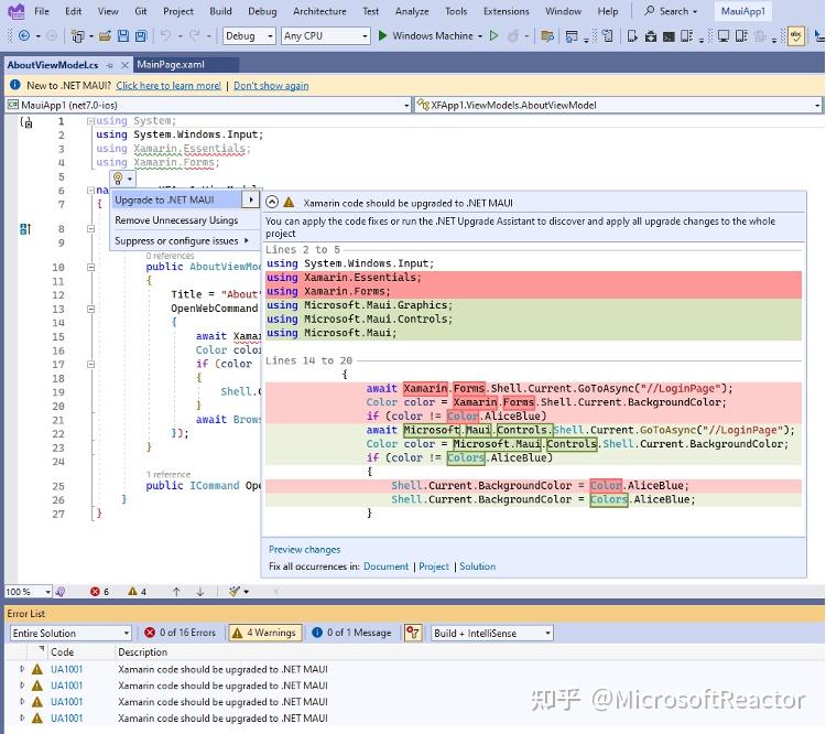 新的 .NET Upgrade Assistant 版本包含功能更新和 .NET MAUI 改进！ - 知乎