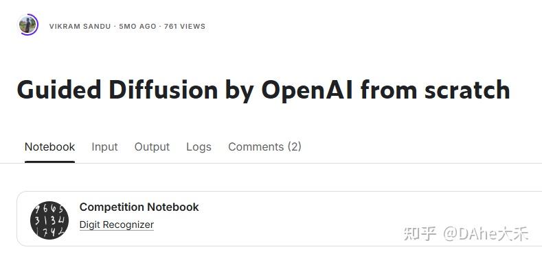 Guided Diffusion by OpenAI from scratch中文翻译 - 知乎