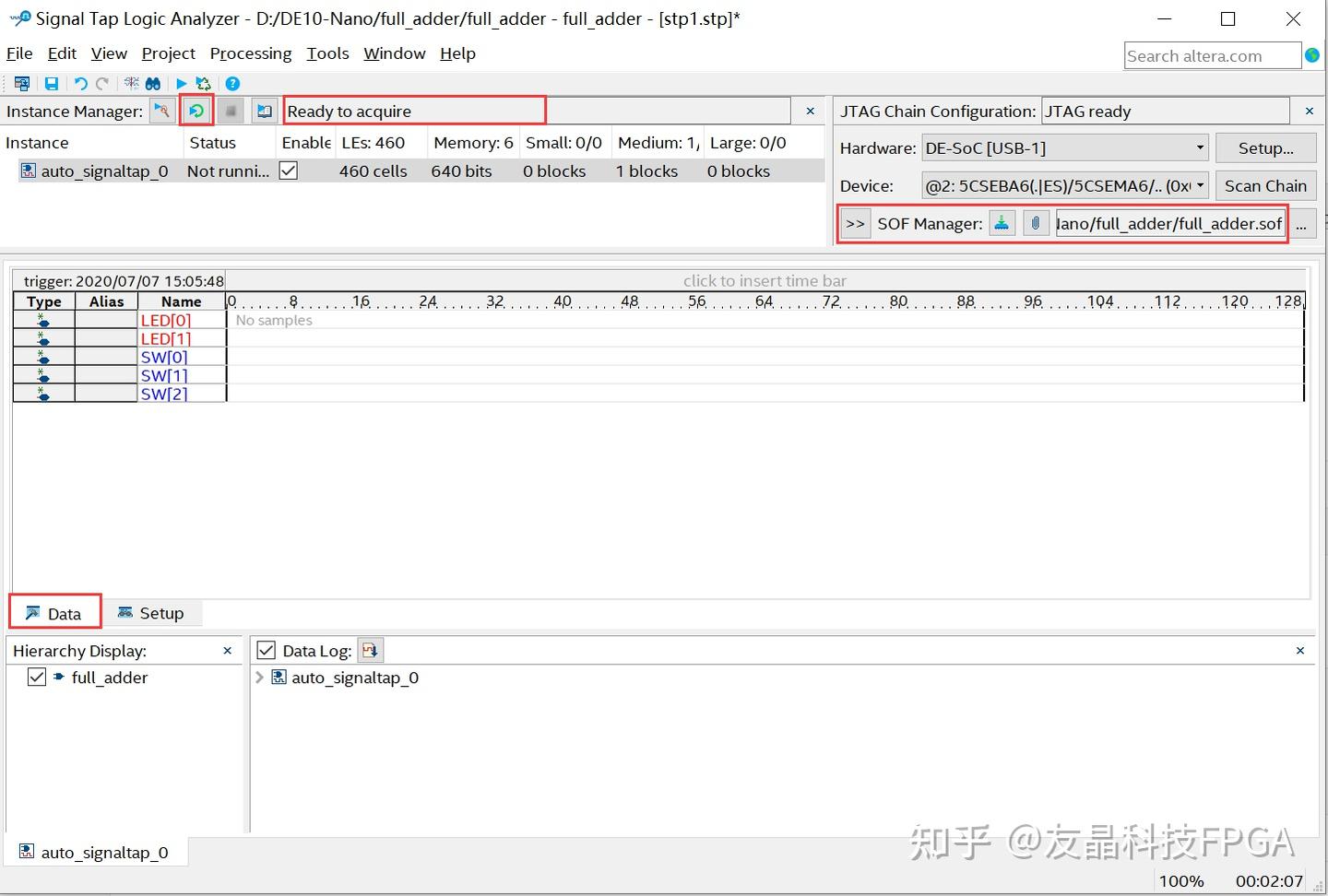 Signal Tap Logic Analyzer使用讲解 - 知乎