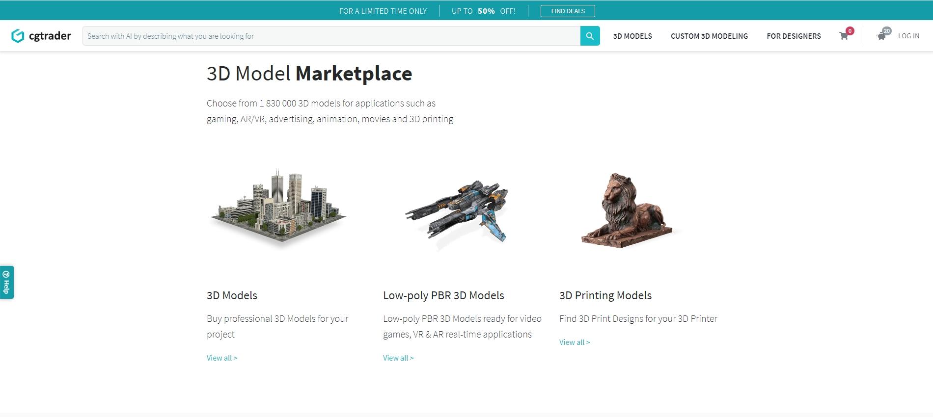 八个支持免费下载 3D 模型的网站 - 知乎