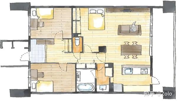 日式LDK生活方式 | 真正的去客厅化是打破常规，专注于自己的生活 - 知乎