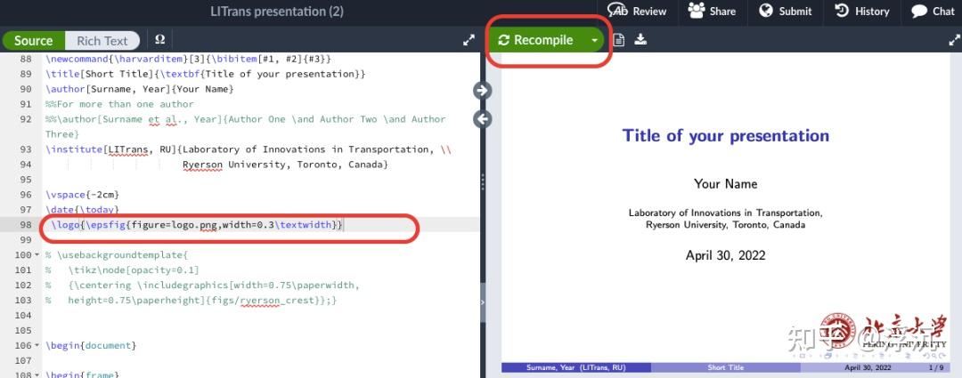 我用LaTeX做的PPT首页｜Overleaf太方便了 - 知乎