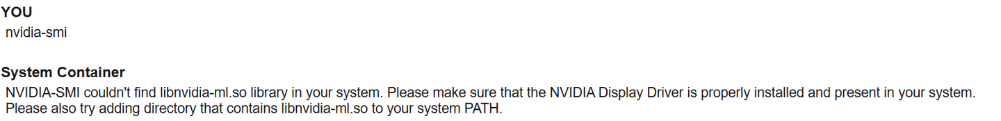 NVIDIA-SMI couldn't find libnvidia-ml.so library in your system. WSL打包Docker镜像到Linux - 知乎