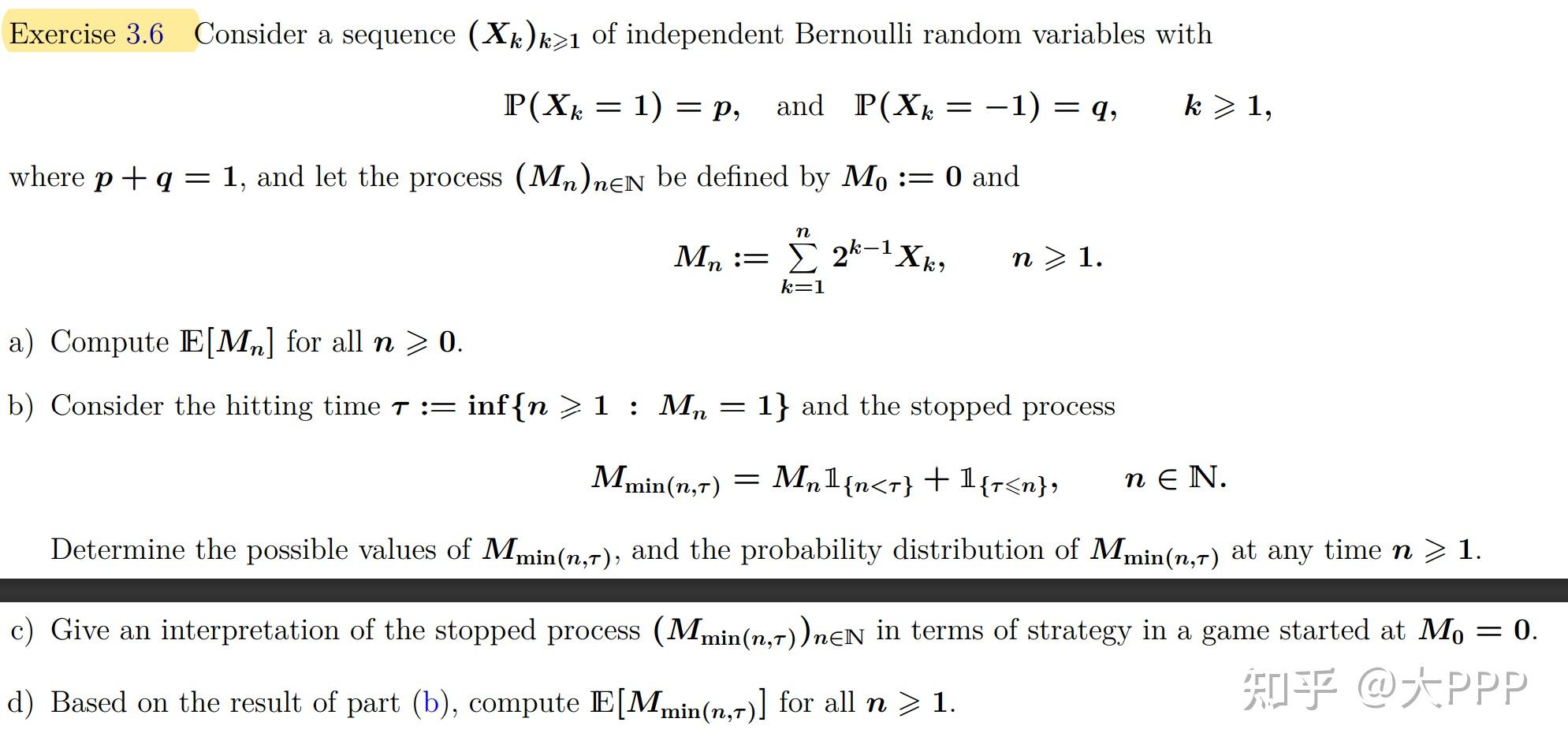 随机过程学习笔记（2）- Random Walks随机游走问题 - 知乎
