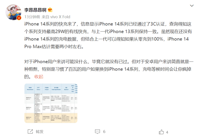 摆烂照样卖爆！！！苹果iPhone 14系列标称支持29W快充 - 知乎
