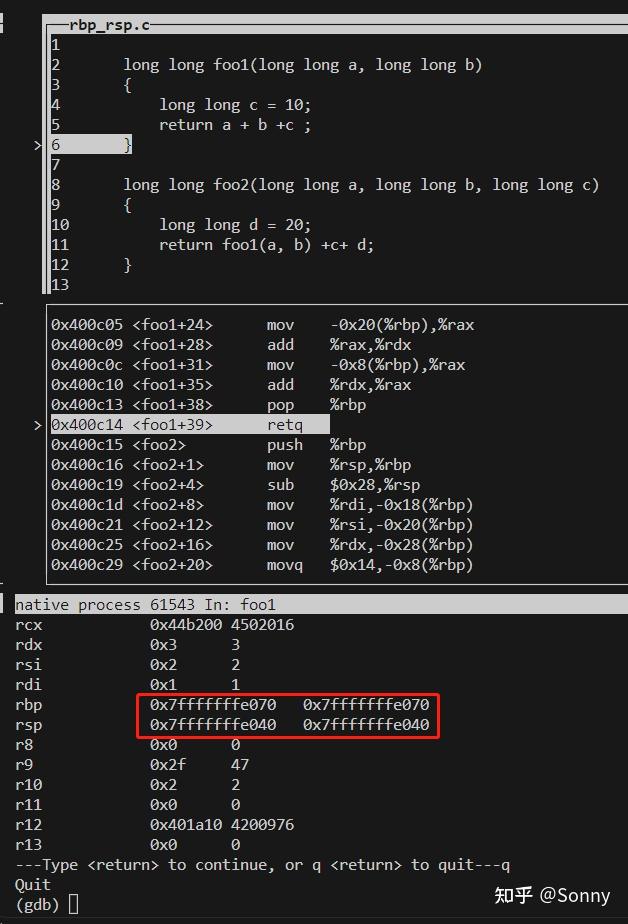 x86_64架构中rbp/rsp配合实现函数调用 - 知乎