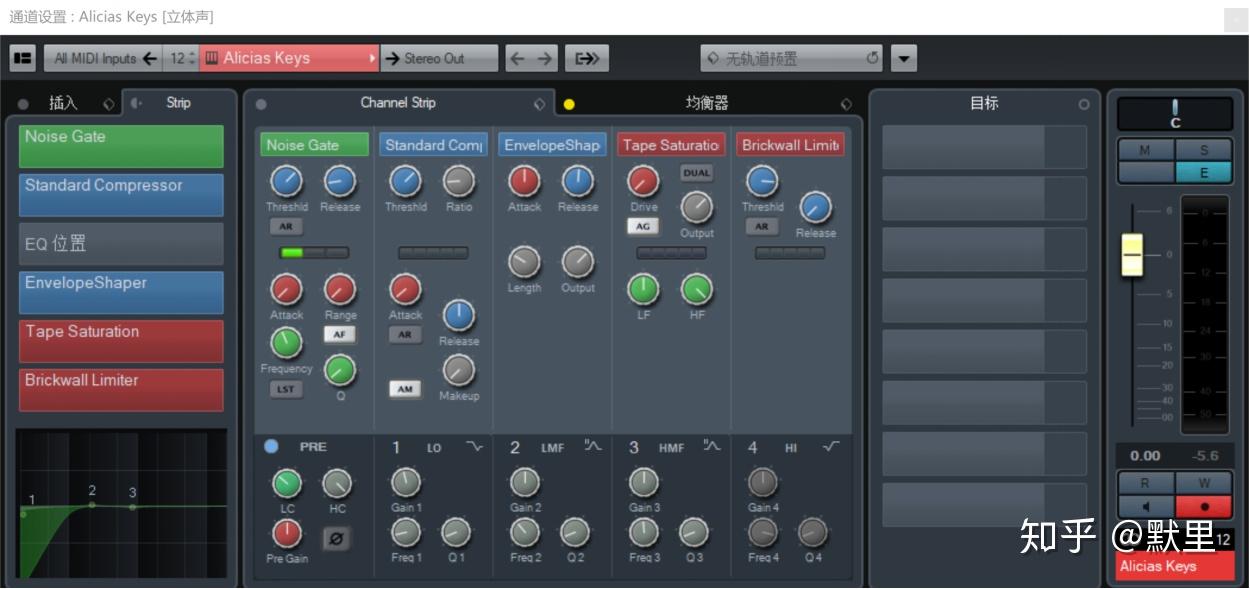 Cubase中调音台的功能——效果器的插入、EQ的调节、FX轨道的创建以及调音推子的使用简介 - 知乎