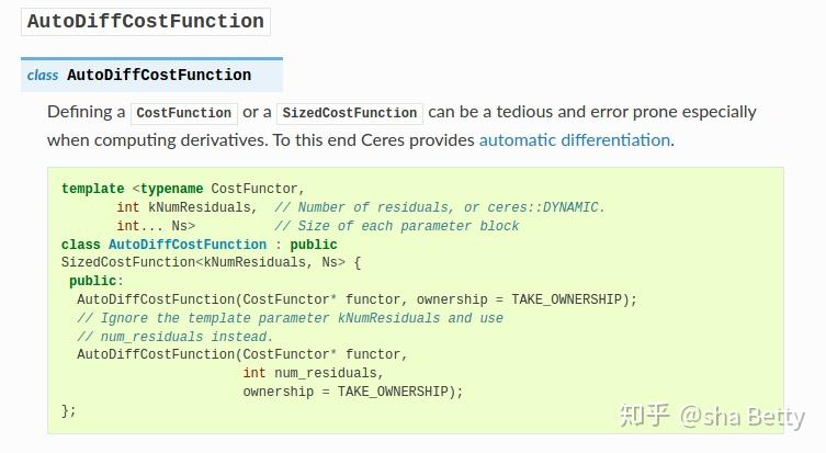 ceres的loss Function - 知乎