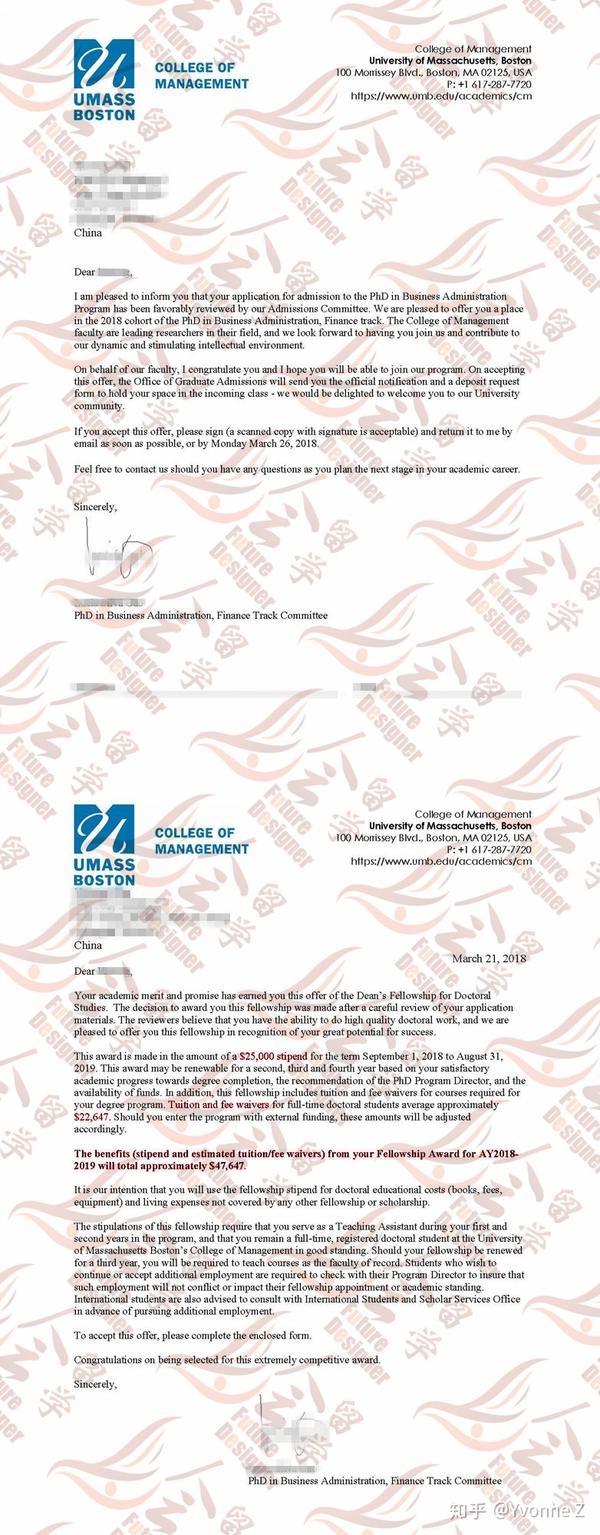 「录取Offer-PHD博士全奖」美国麻省大学 - 金融学（Finance）专业 - 知乎