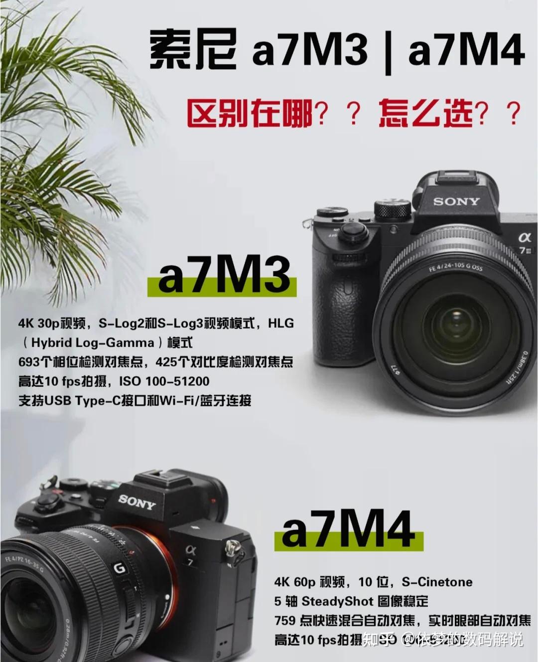 索尼 a7m3和 a7m4，怎么选？ - 知乎