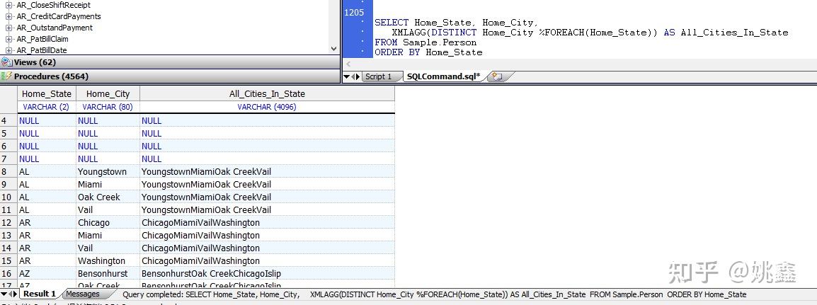 第十三章 SQL聚合函数 XMLAGG - 知乎