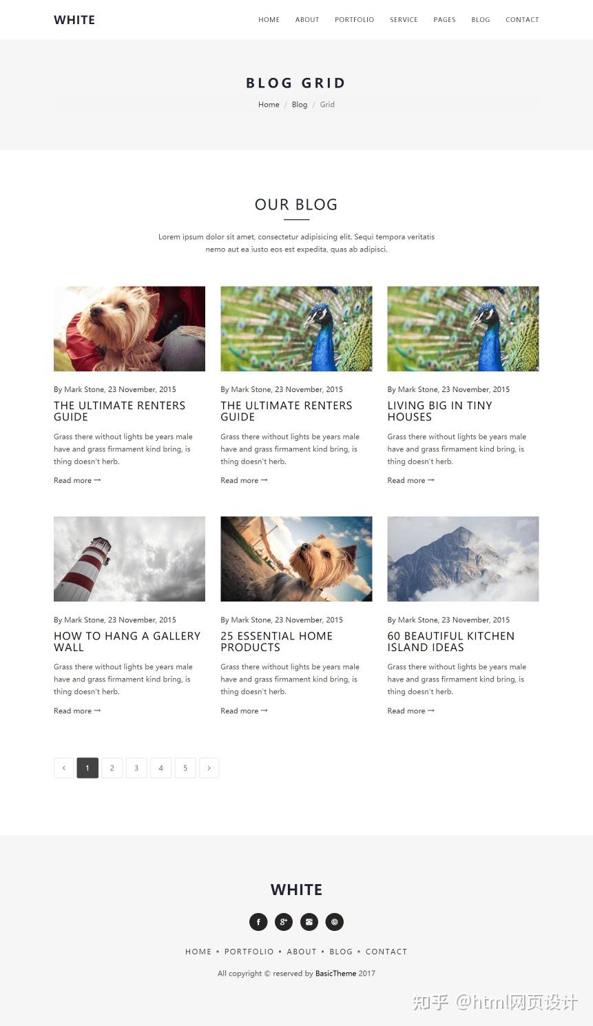 用HTML+CSS做一个漂亮简单的轻量级图片相册博客网站(web前端期末大作业) - 知乎