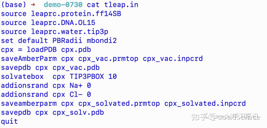 Amber/Gromacs搭建Protien/DNA体系 - 知乎